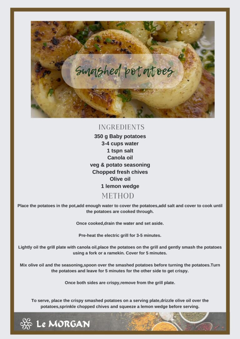 Smashed Potatoes - Le Morgan